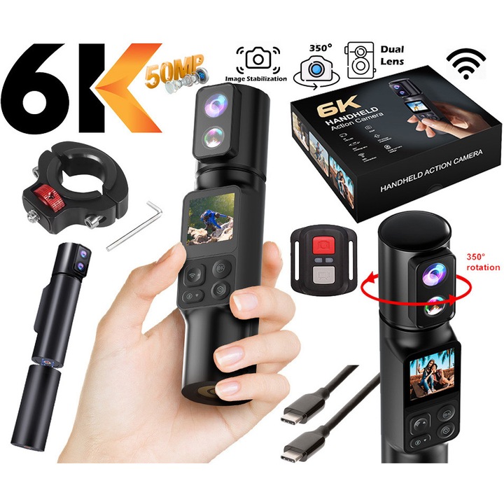 Camera video sport LikeSmart eXtreme InstaAction 6K Ultra HD, Senzor ...
