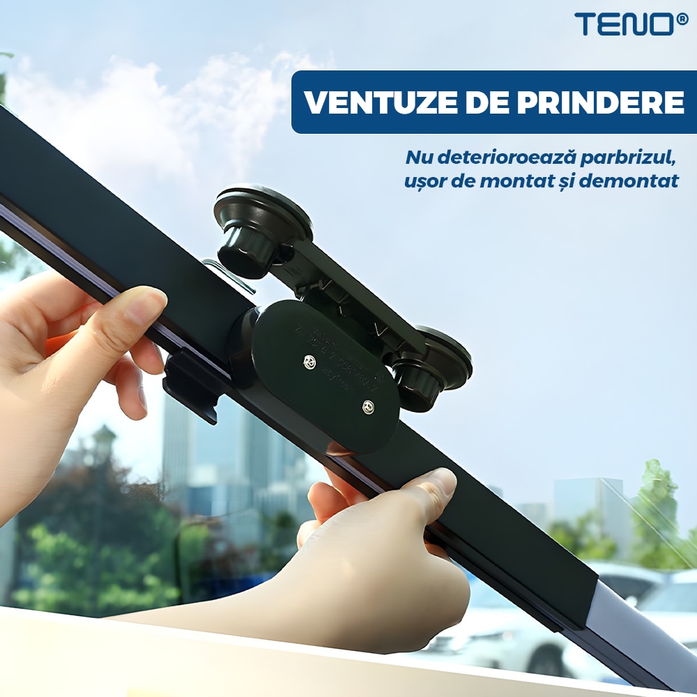 Parasolar Auto Retractabil Teno®, pliabil, universal, pentru masina ...