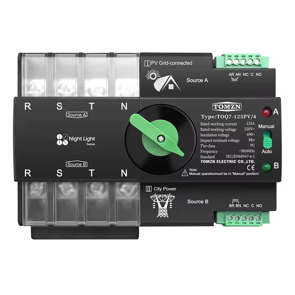 Comutator de transfer automat ATS trifazic pentru transfer retea ...