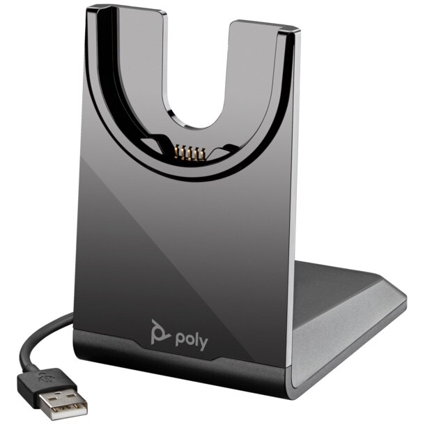 Casti PC wireless Poly Voyager Focus 2-M, stand de incarcare, Bluetooth ...