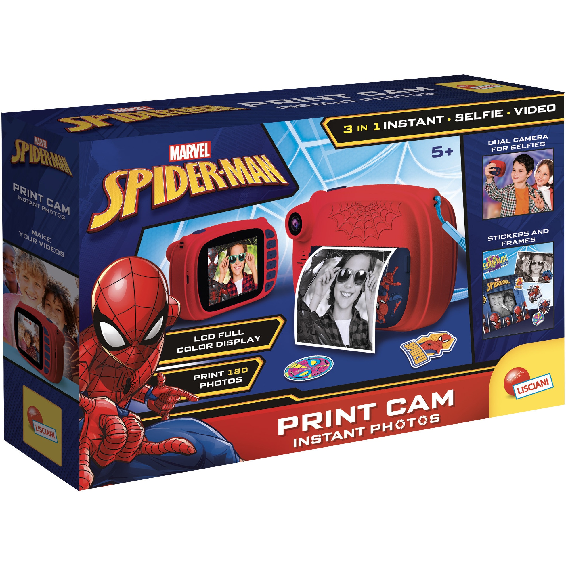 Camera foto cu functie de printare pentru copii Lisciani Spider-Man ...