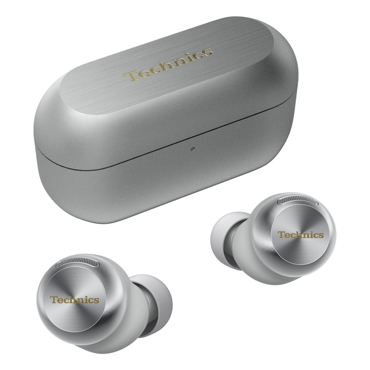 Безжични слушалки Technics Eah-Az100E-S, шумопотискане, многоточков ...