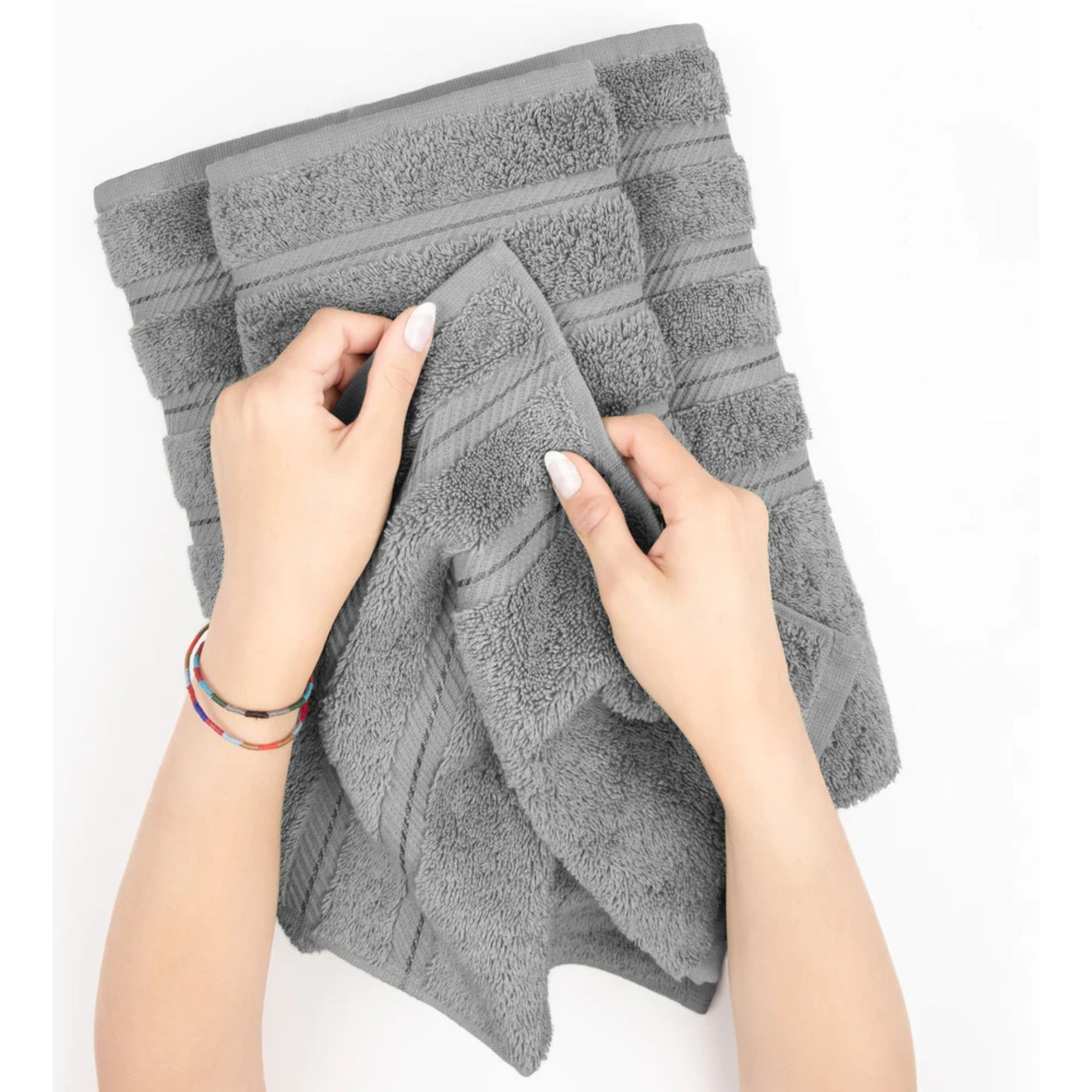 Set 4 Prosoape Premium Daveza, 600 GSM, 2 Prosoape de Baie 70×140 cm, 2 ...
