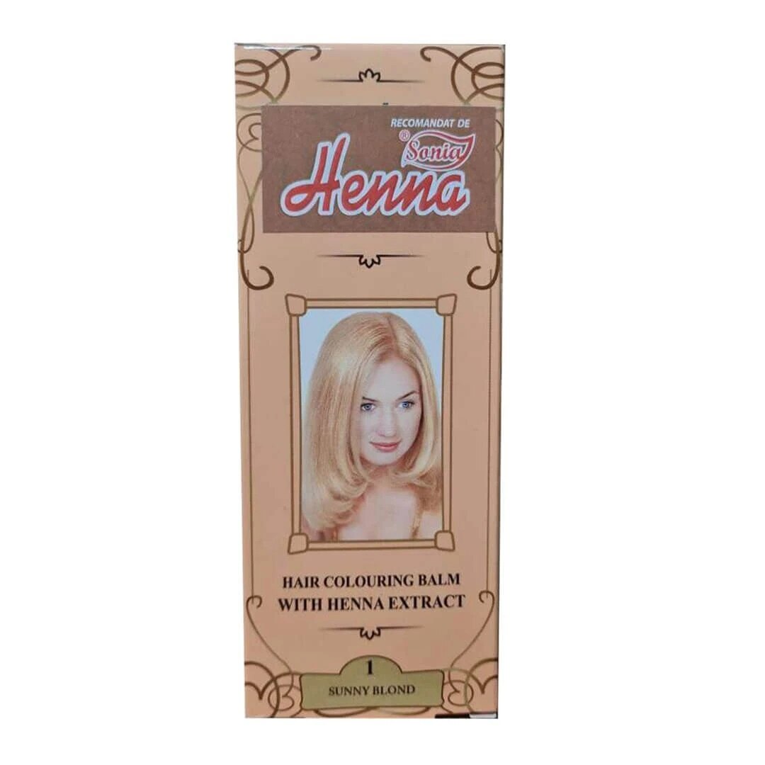 Balsam colorant par nr. 1 Blond Luminos 75ml Henna Sonia - eMAG.ro