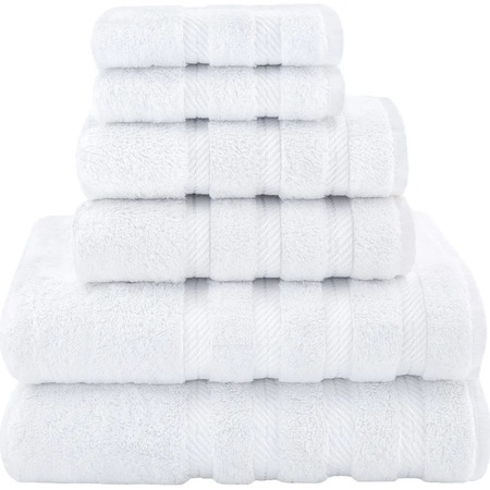Set 6 Prosoape de Lux Daveza, 600 GSM, 2 Prosoape de Baie 70×140 cm, 2 ...