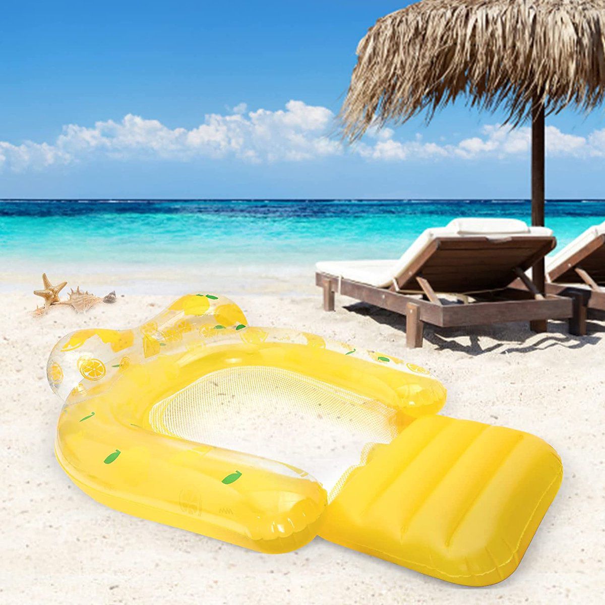 Fotoliu, Saltea gonflabil piscina Menwings, 130x85cm - eMAG.ro