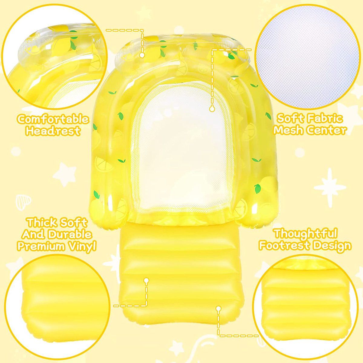 Fotoliu, Saltea gonflabil piscina Menwings, 130x85cm - eMAG.ro