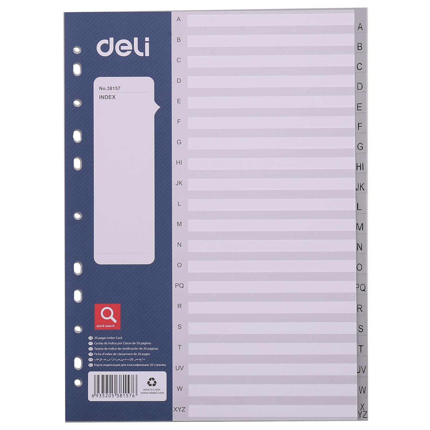 Separatoare Index Plastic A-z Deli - eMAG.ro