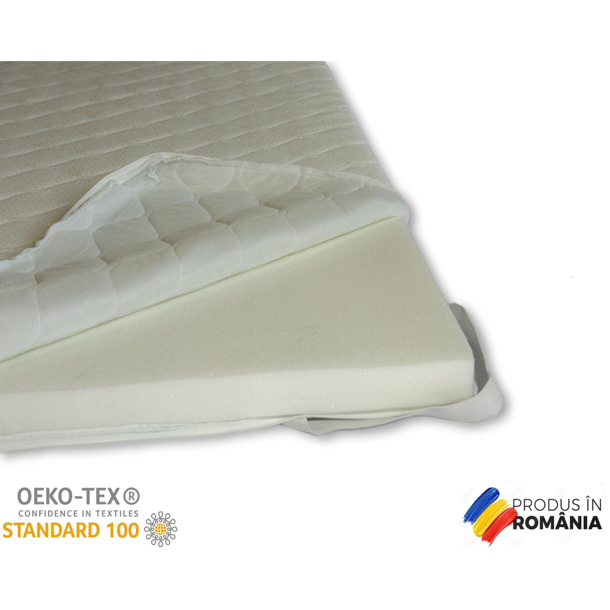 Topper Saltea SoftBed, 4 BRANDS, 140x200x6 cm, Spuma Poliuretanica ...