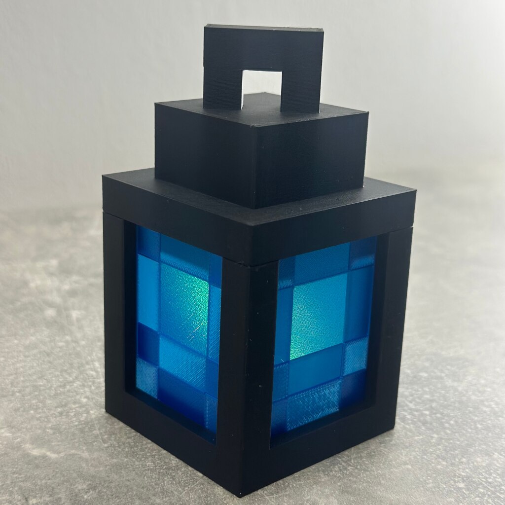 Lampa Felinar Minecraft, Albastru, lampa led - eMAG.ro