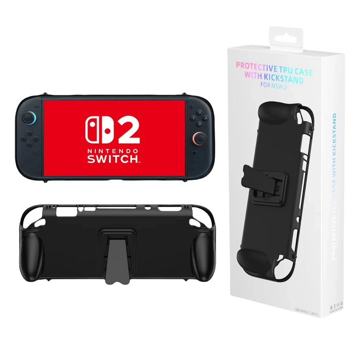 Husa de protectie Nintendo Switch 2, Anti-Zgarieturi, Cu suport ...