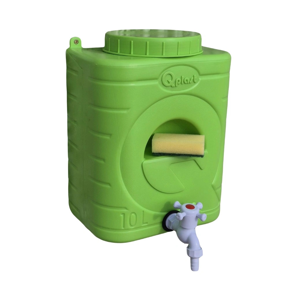 Rezervor apa cu robinet pentru curte / gradina / camping, 10 L, verde ...