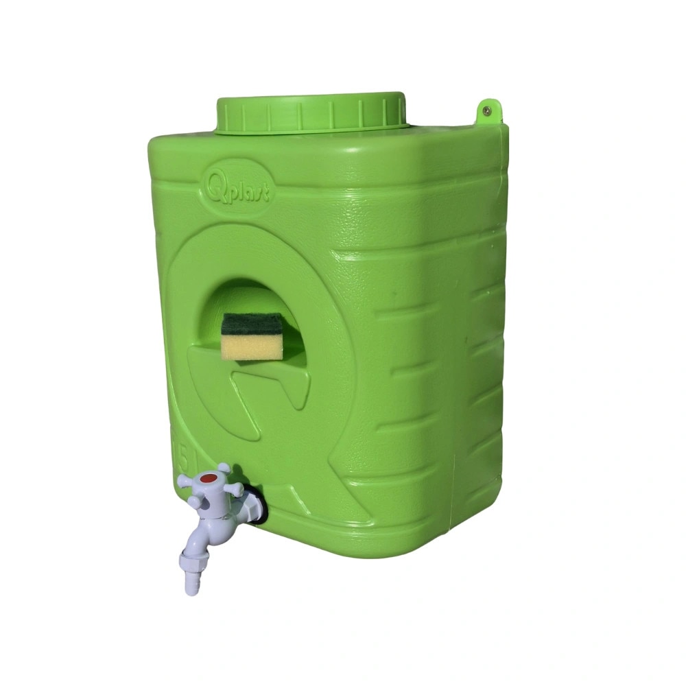 Rezervor apa cu robinet pentru curte / gradina / camping, 10 L, verde ...