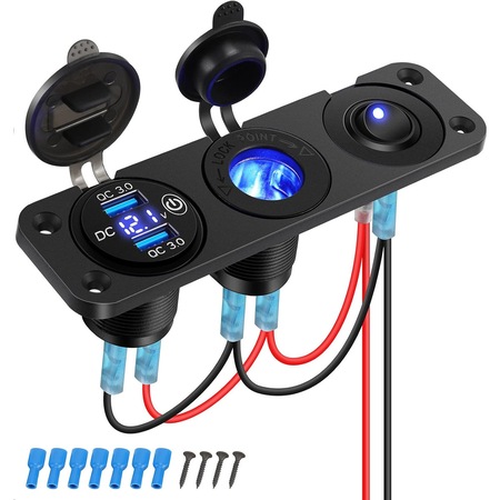 Incarcator auto cu splitter pentru bricheta, incarcare rapida duala 3.0 ...
