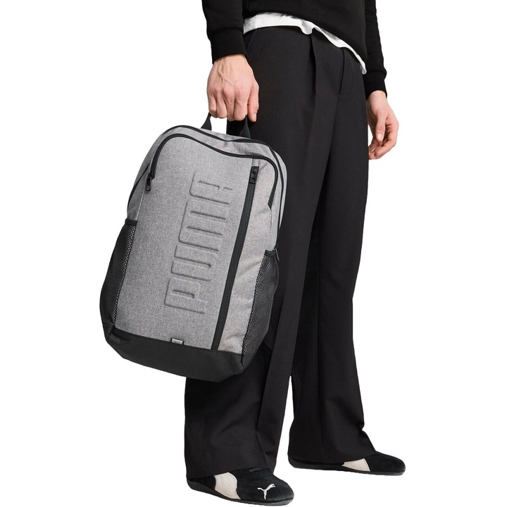 Rucsac unisex Puma S Heather Backpack 26L, Gri, One-Size - eMAG.ro