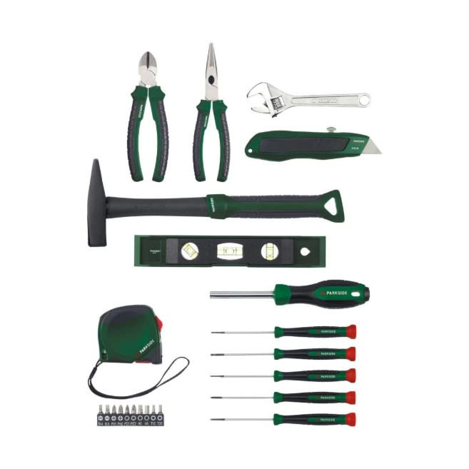 Geanta cu unelte Parkside, 8 kg, 30x16x18 cm, 12 buzunare, curea de ...