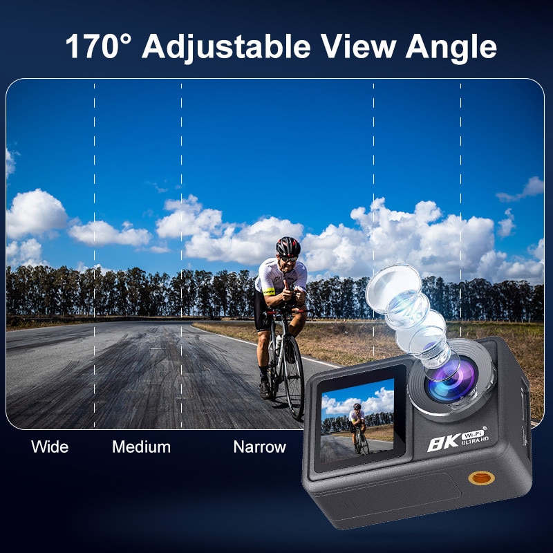 Camera video sport LikeSmart eXtreme Action 8K Ultra HD, Senzor SONY ...