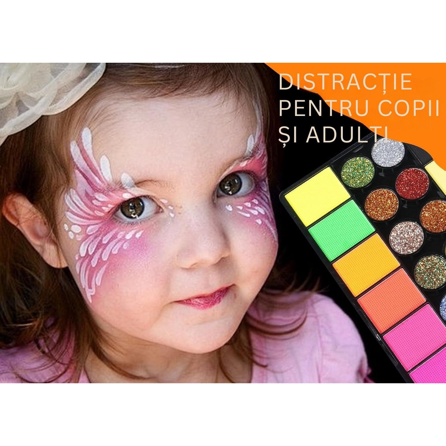 Set profesional Giftry®, pictura pe fata si corp, copii si adulti, 42 ...