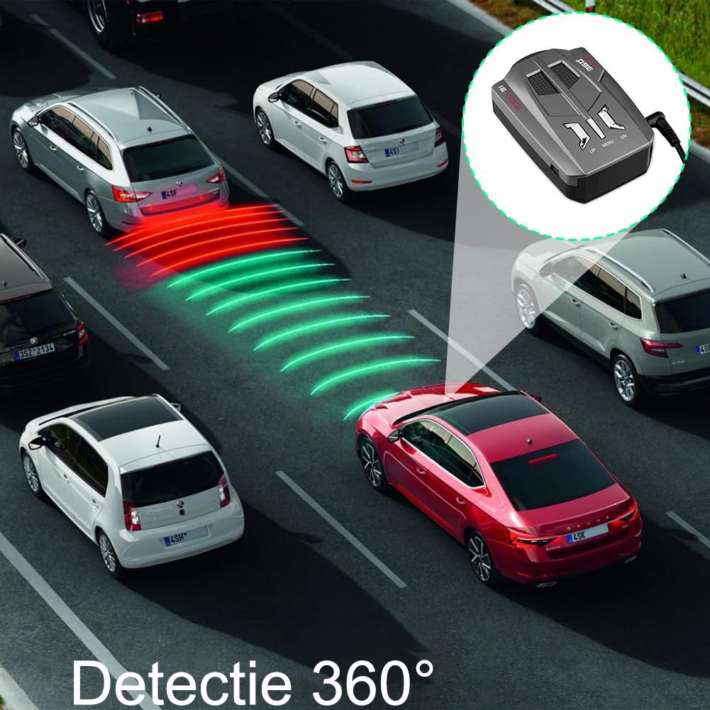 Detector de radar, 360 grade X K KA, alerte vocale, display LED, OUYLAF ...