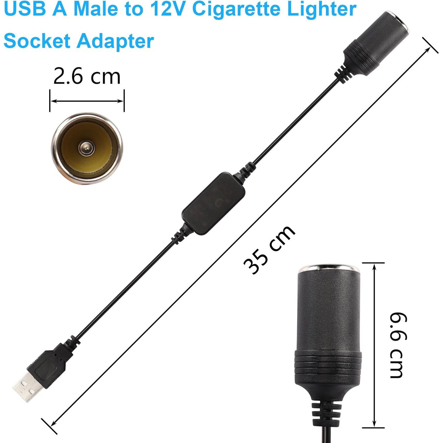 Adaptor USB la Priza Bricheta Auto 12V 8W Max, PsAyl pentru echipamente ...