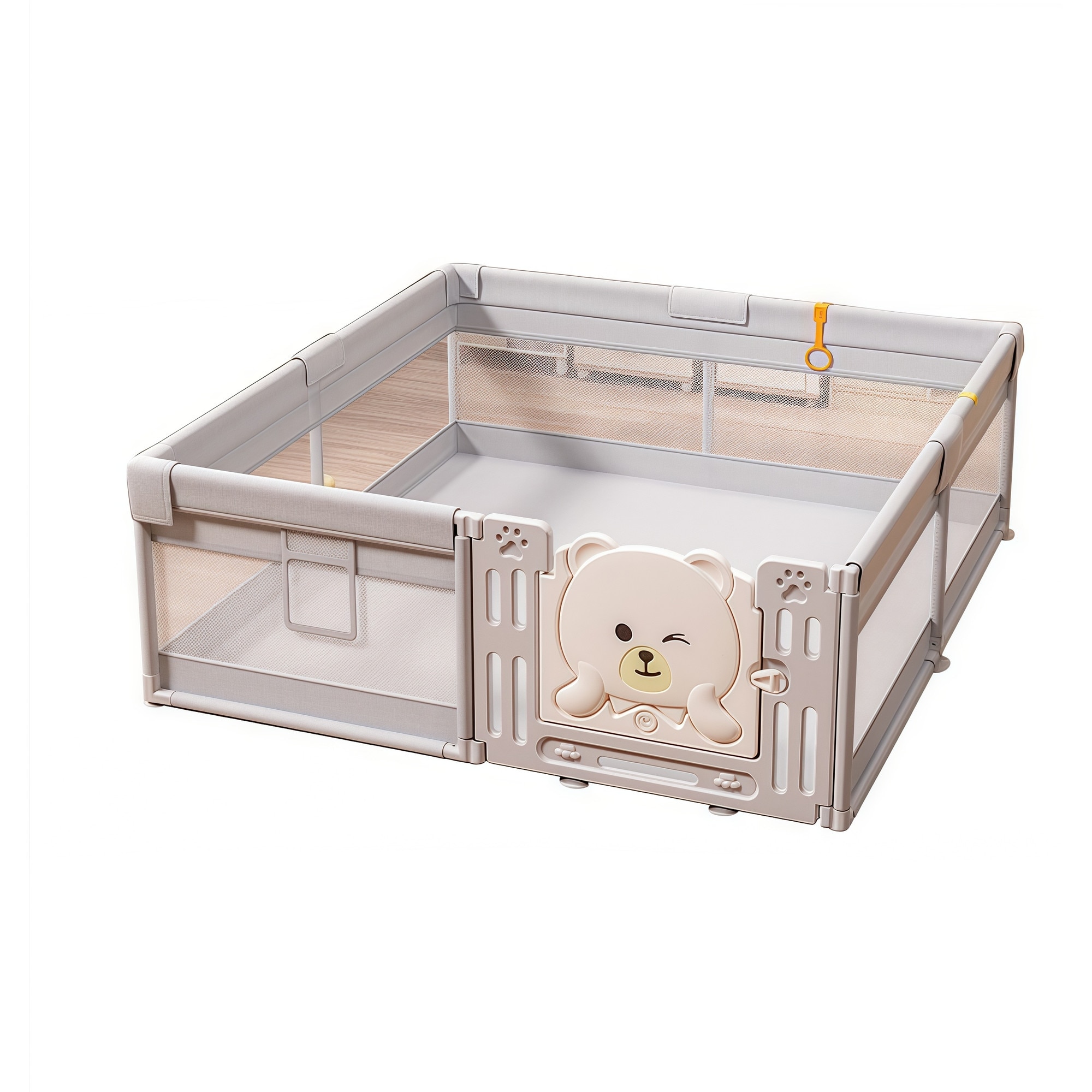 Parc pentru bebelusi si copii mici, zona de joaca sigura, cu usa ...