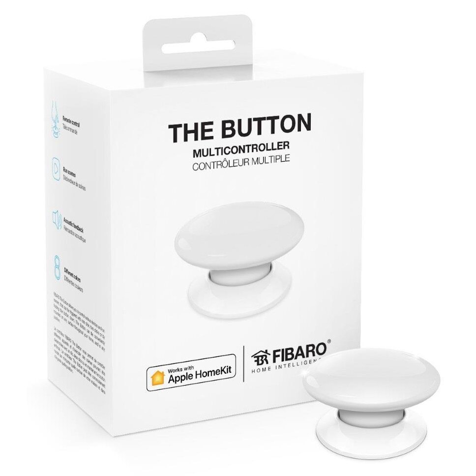 Buton Fibaro, Z-Wave, alb, dimensiuni compacte - eMAG.ro