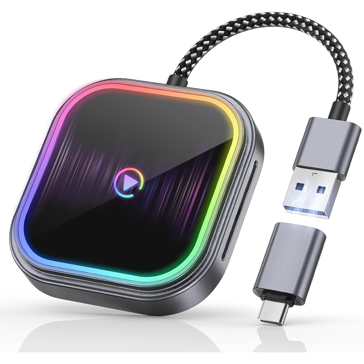 Adaptor Carplay wireless pentru iPhone, MOSMAOO, Design audio cu ...