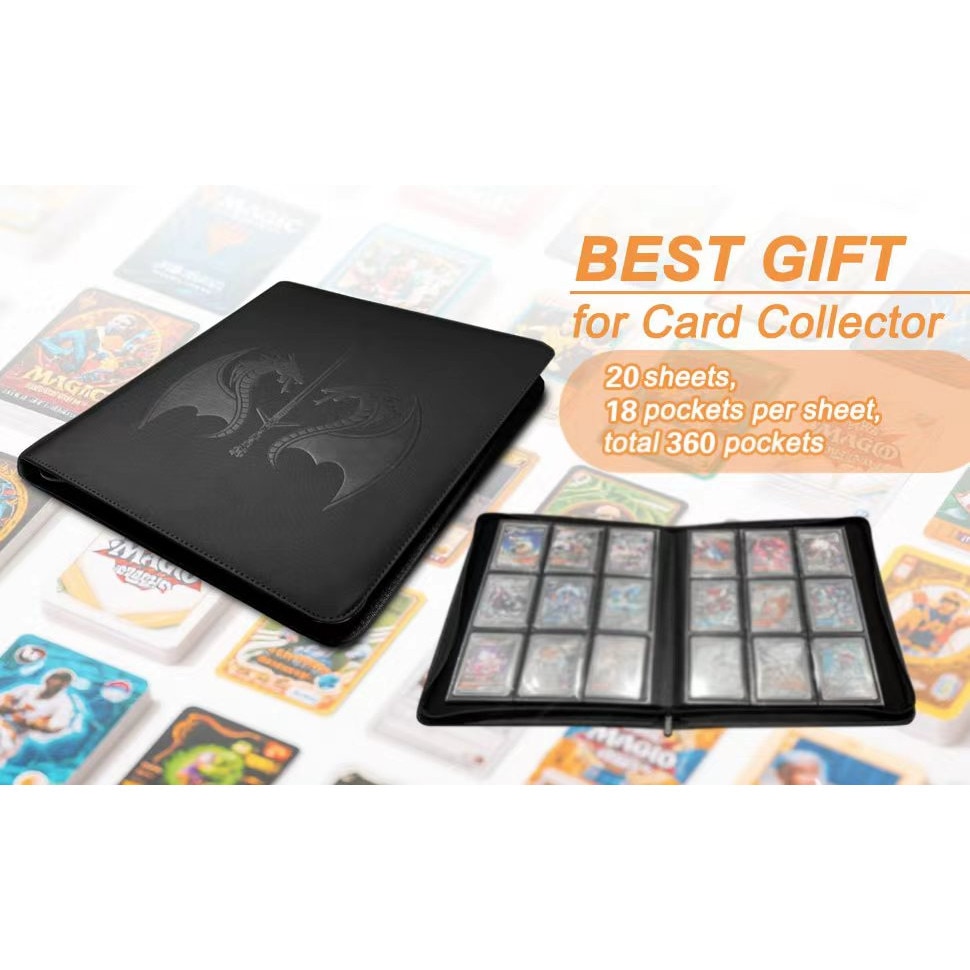 Album Pokemon, cu 9 cutii care pot sa cuprinda360 de Toploaders, pentru ...