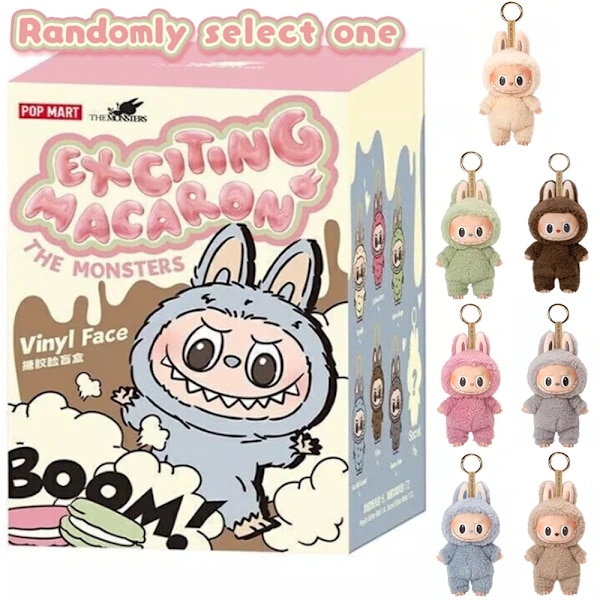 Breloc cu jucarie Labubu Macaron, design dragut, material moale, 1 ...