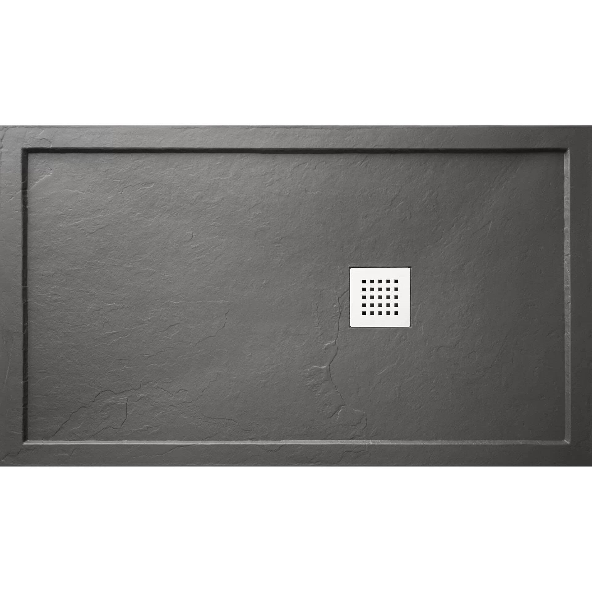 Cadita de dus Model STEP SLATE Mineral Compozit 70x100 Negru - eMAG.ro