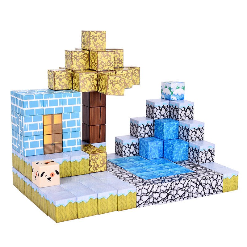 Minecube Интелигентен магнитен конструктор от 64 части, модел 660, lulu ...