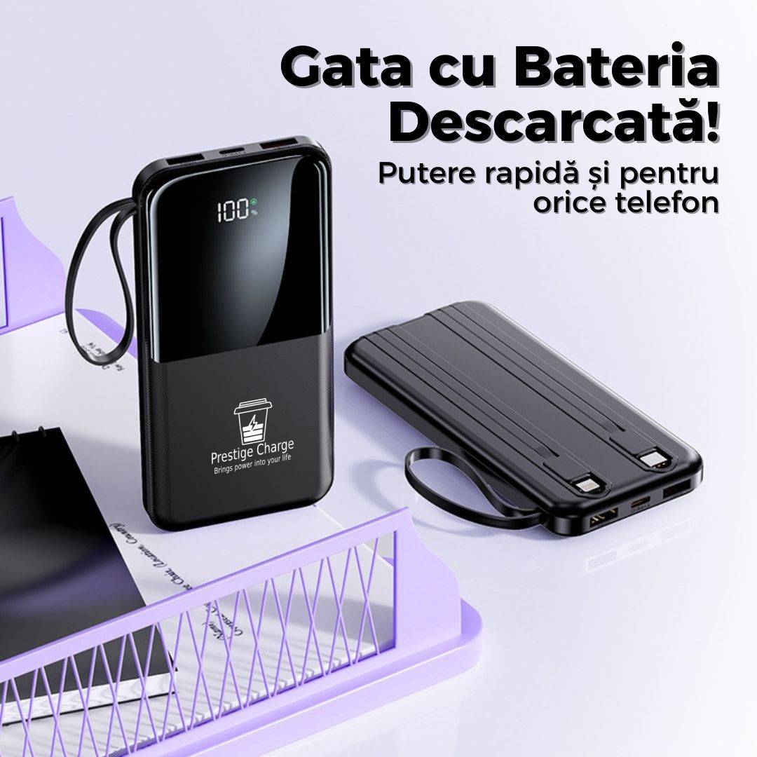 Baterie Externa Portabila PRESTIGE CHARGE®, Powerbank cu Incarcare ...