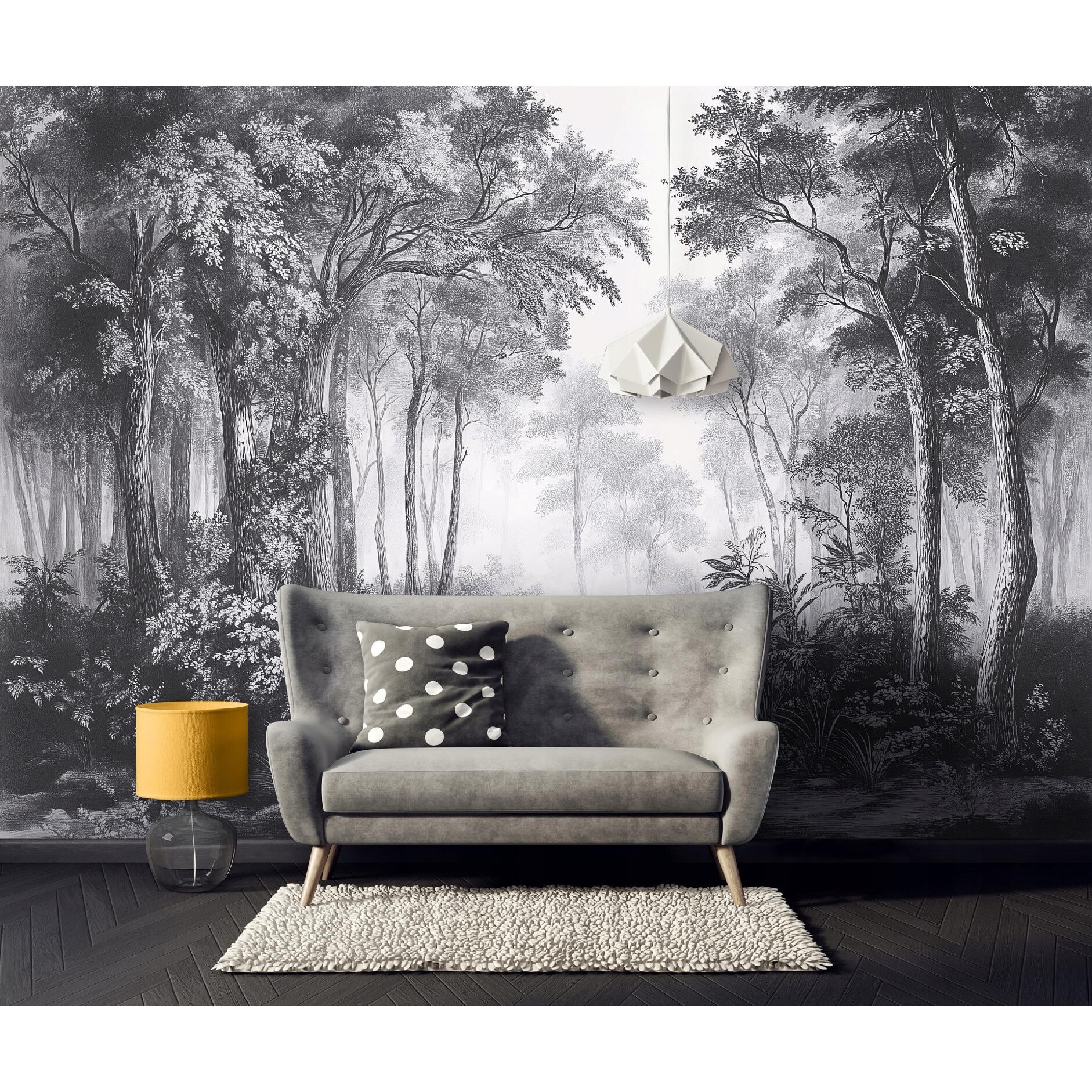 Fotótapéta, 3D, Erdő, 300x210 cm, Modern, Nem szőtt, Tapéta ...
