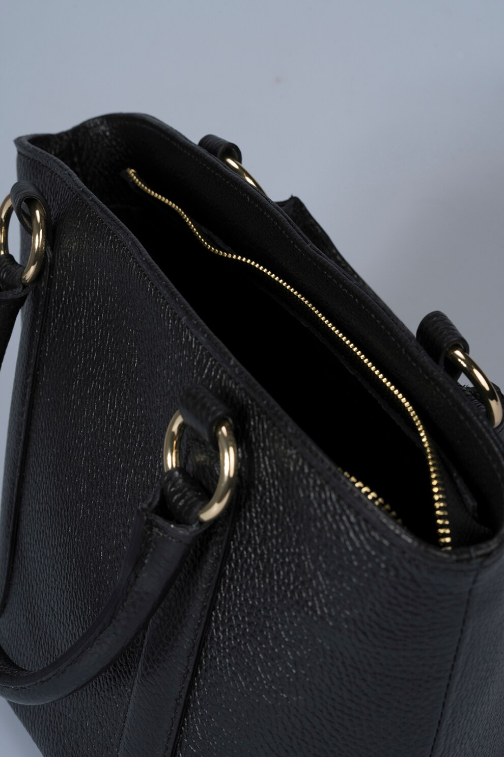 Massimo Castelli, Geanta shopper de piele, Negru - eMAG.ro