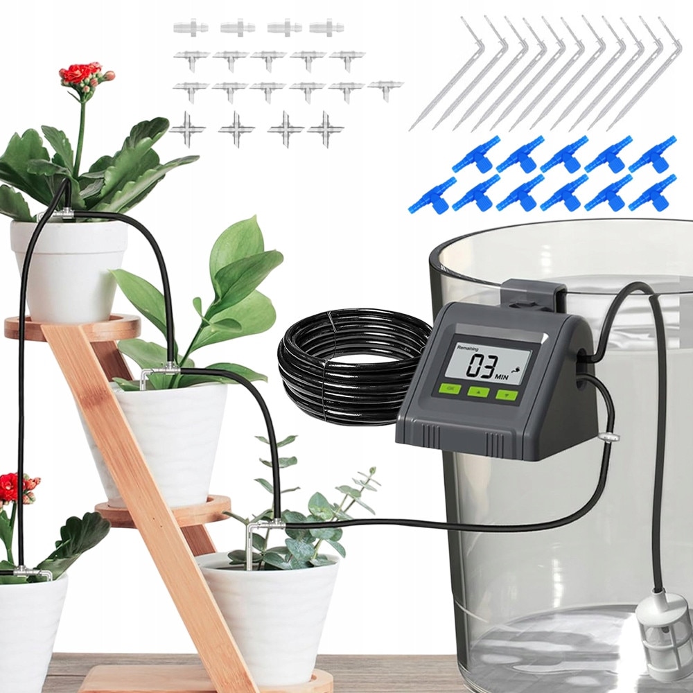 Sistem de irigare automat pentru plante, Pentru 11 ghivece, udare prin ...