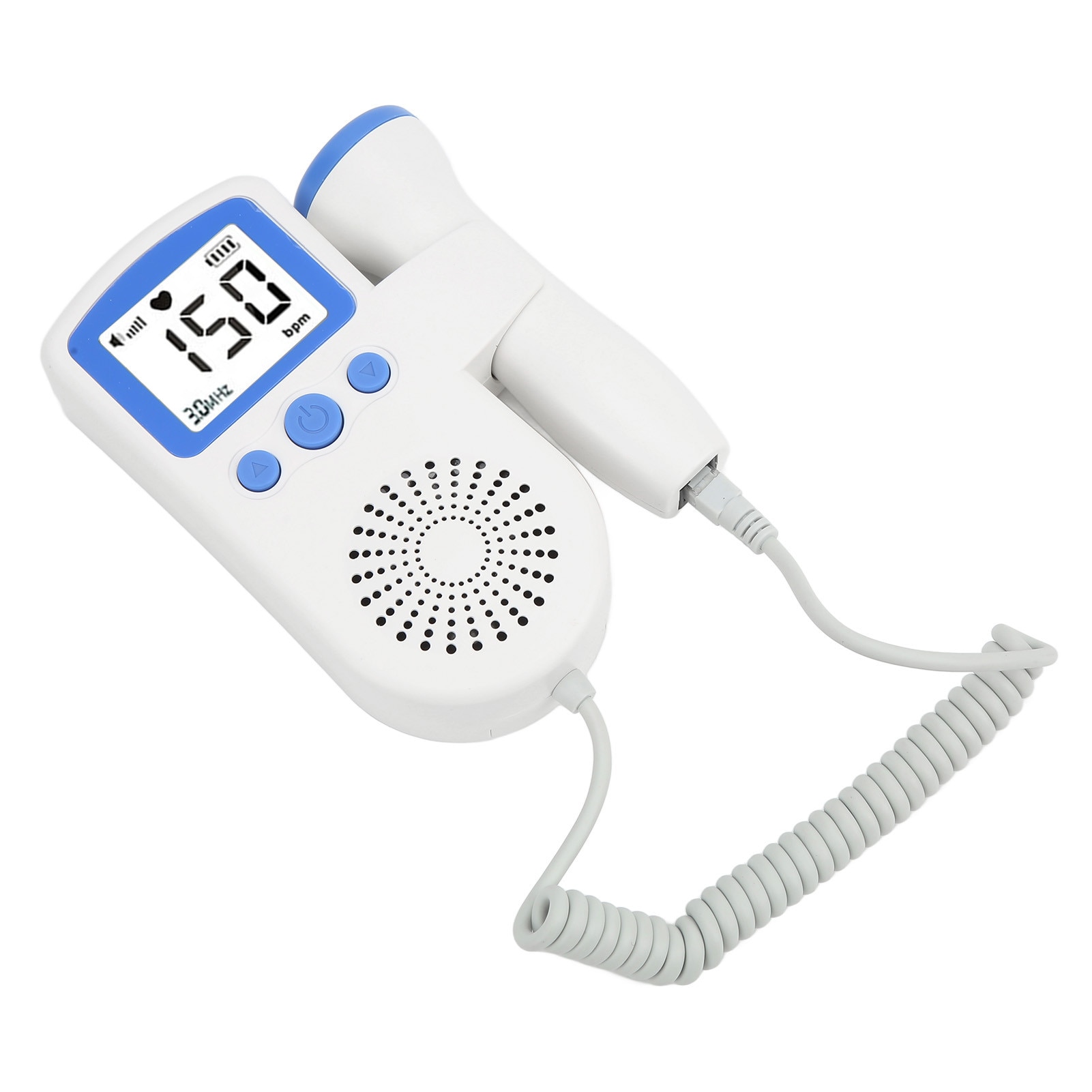 Monitor fetal cu ecran LCD, sonda ultrasunete 3.0 MHz, waterproof ...