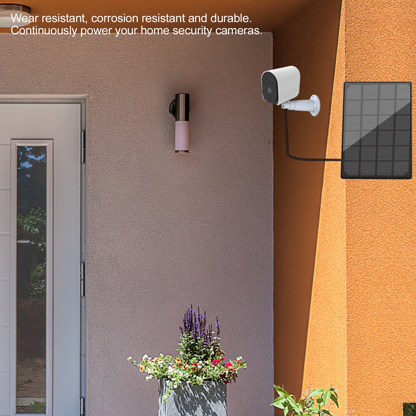 Panou solar monocrystalline 5V 3W, set pentru camere de supraveghere si ...