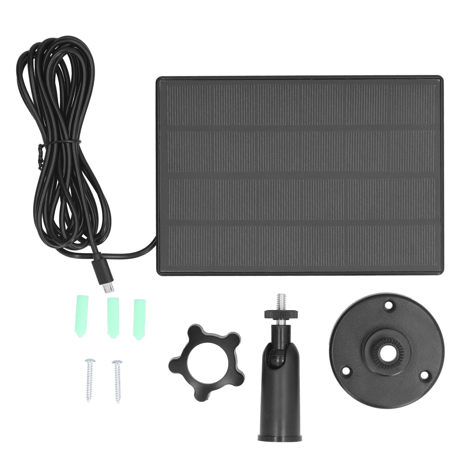 Panou solar monocrystalline 5V 3W, set pentru camere de supraveghere si ...