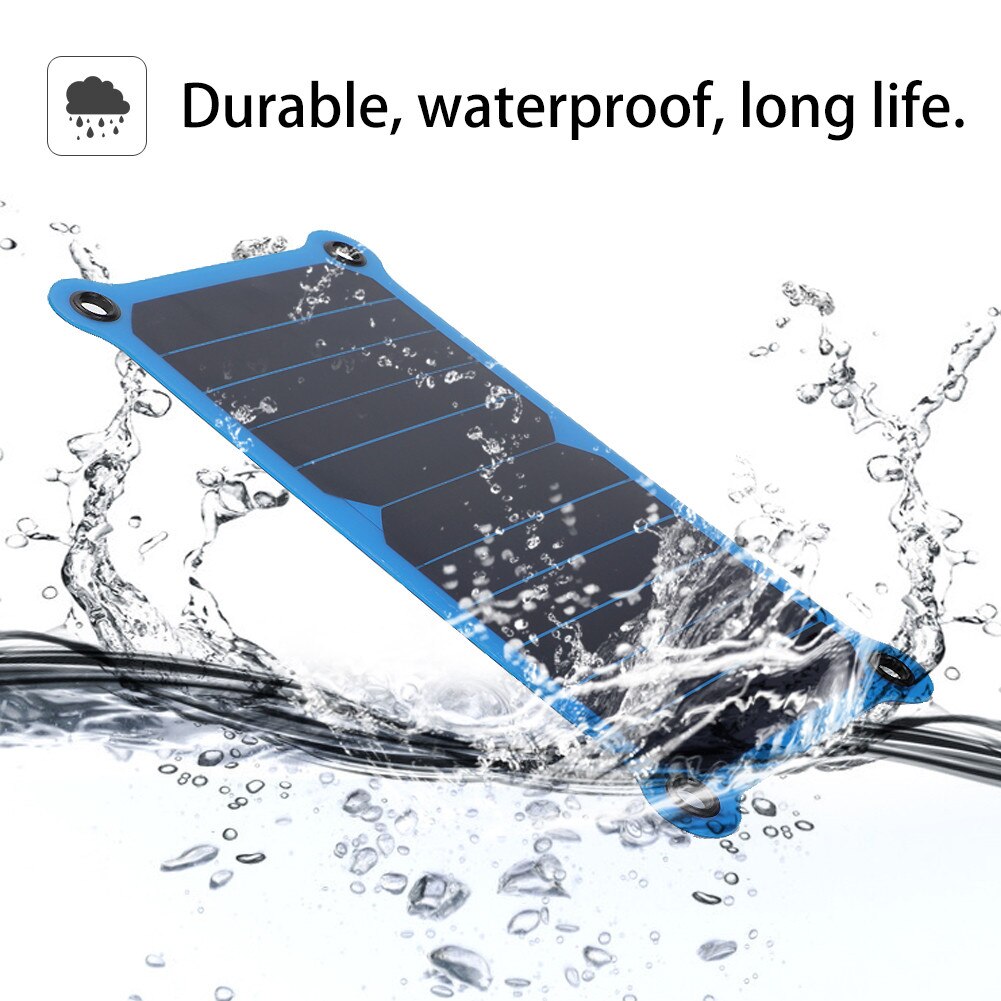 Panou solar monocrystalline 10W 5V, portabil, waterproof, eficienta ...