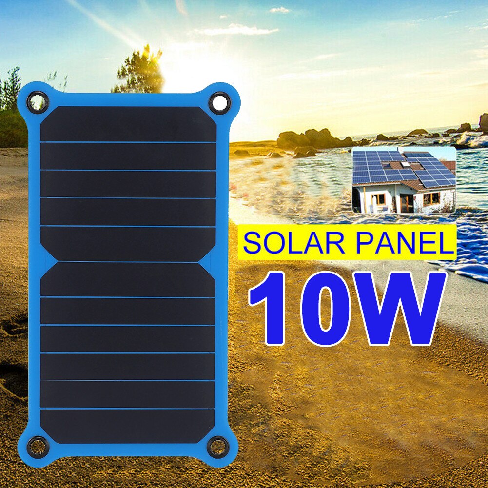 Panou solar monocrystalline 10W 5V, portabil, waterproof, eficienta ...