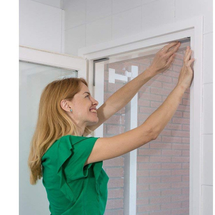 Plasa tantari fereastra cu banda magnetica 150x180 cm, anti-insecte ...