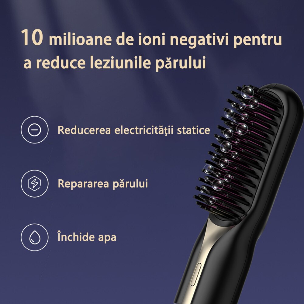 Perie de Indreptat par electrica, Mini Perii indreptat parul, invelis ...