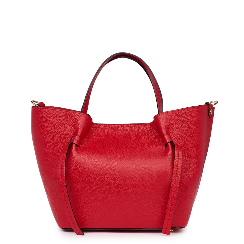 Geanta shopper din piele naturala Veronica rosie - eMAG.ro