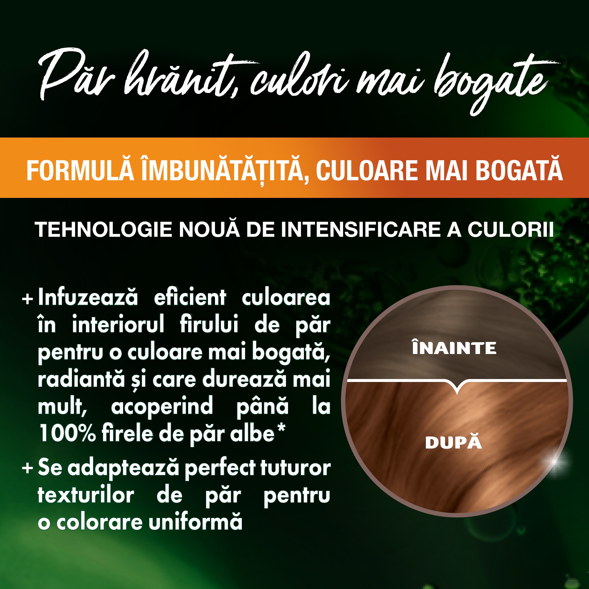 Vopsea de par permanenta cu amoniac Garnier Color Naturals, 6.41 ...