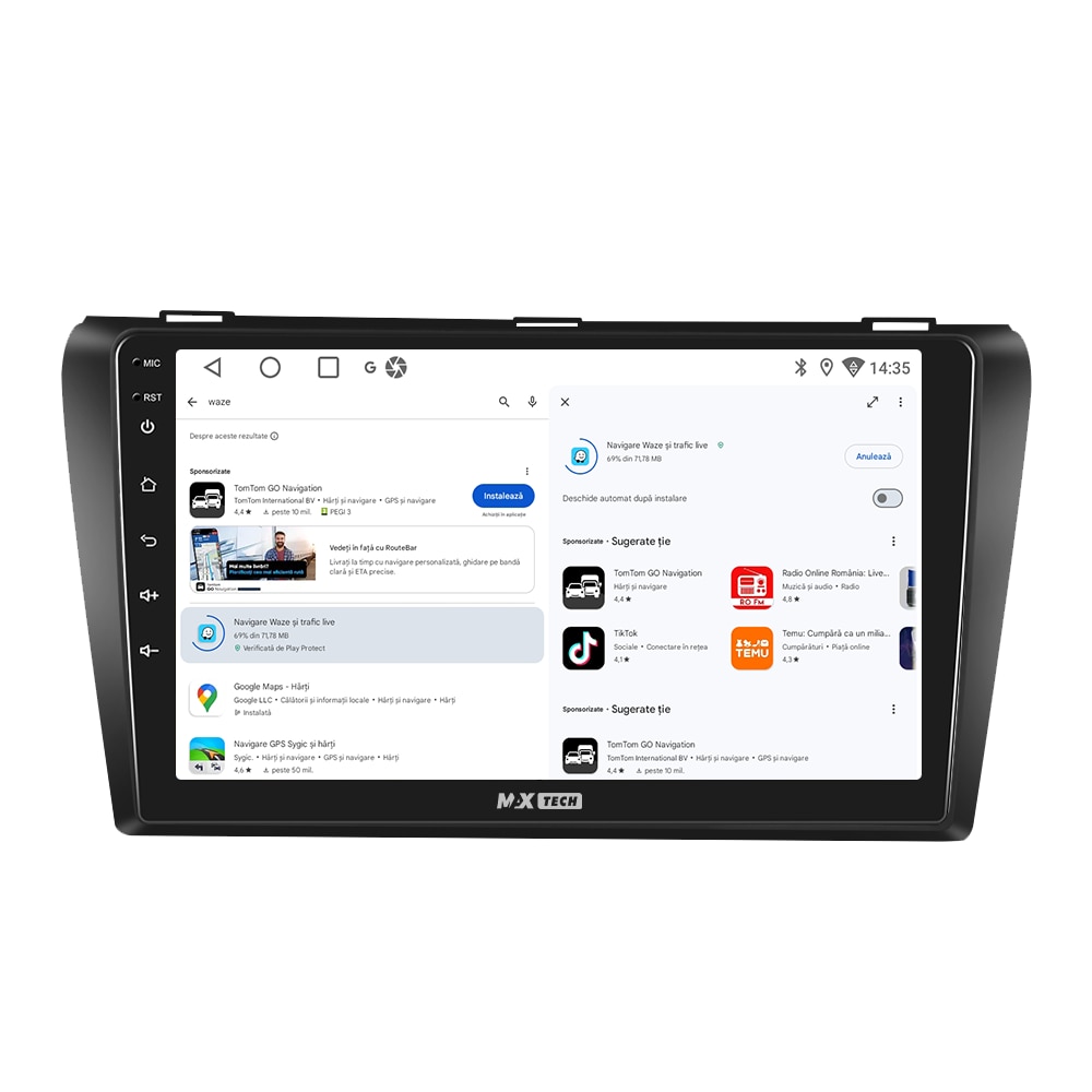 Navigatie Mazda 3 2006-2012 dedicata, MaxTech® PRO SERIES, 8 GB Ram 128 ...
