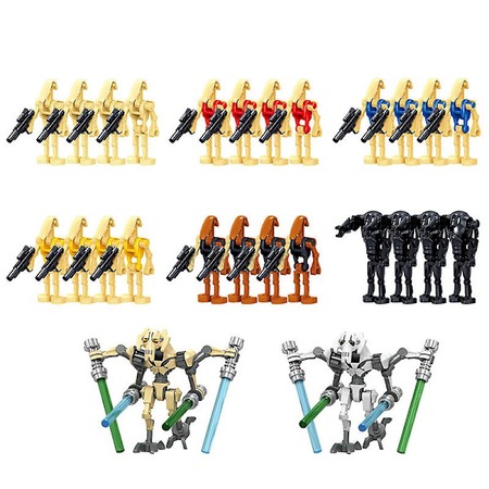 Építőelem figura készlet 26 darabos, Star Wars, mini figurák, többszínű ...