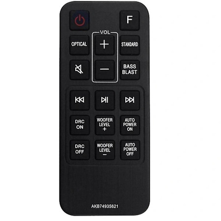 Telecomanda de inlocuire AKB74935621 pentru soundbar LG, neagra, din ...
