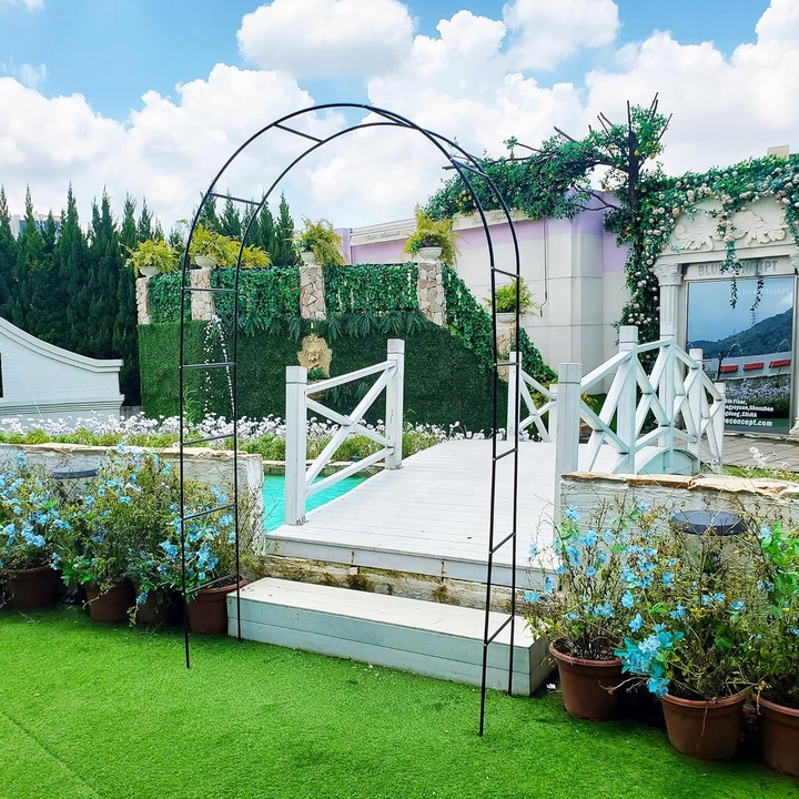 Arc de flori din metal, John Green, pergola de gradina solida, suport ...