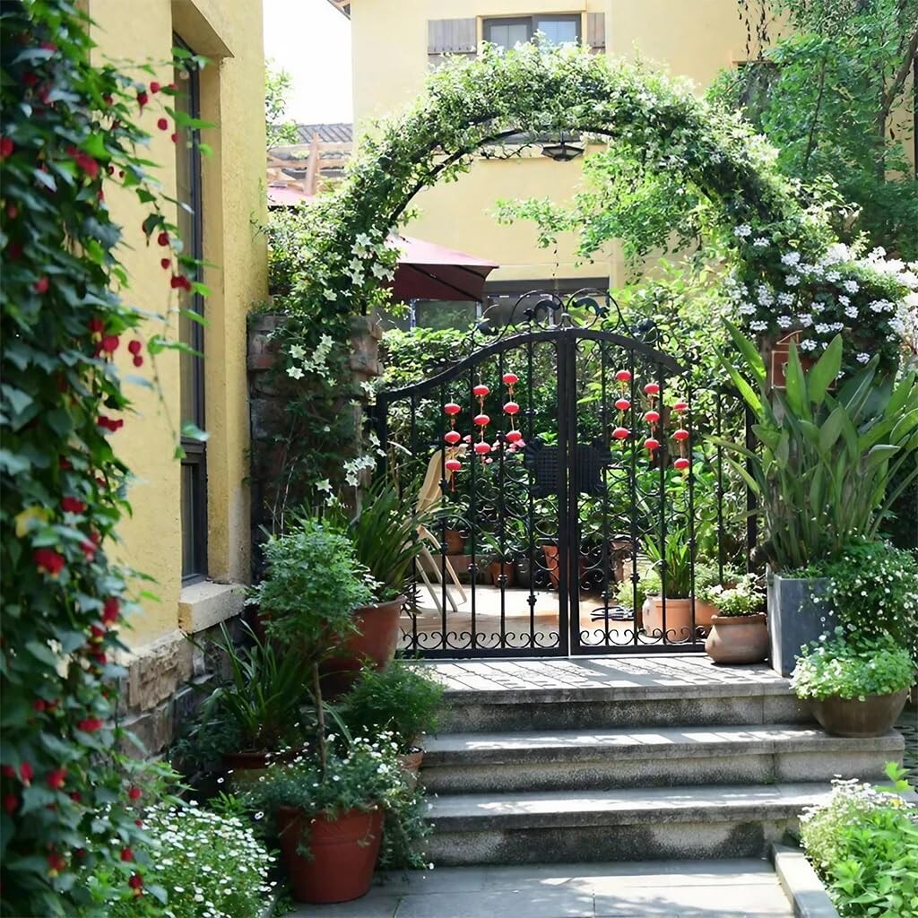Arc de flori din metal, John Green, pergola de gradina solida, suport ...