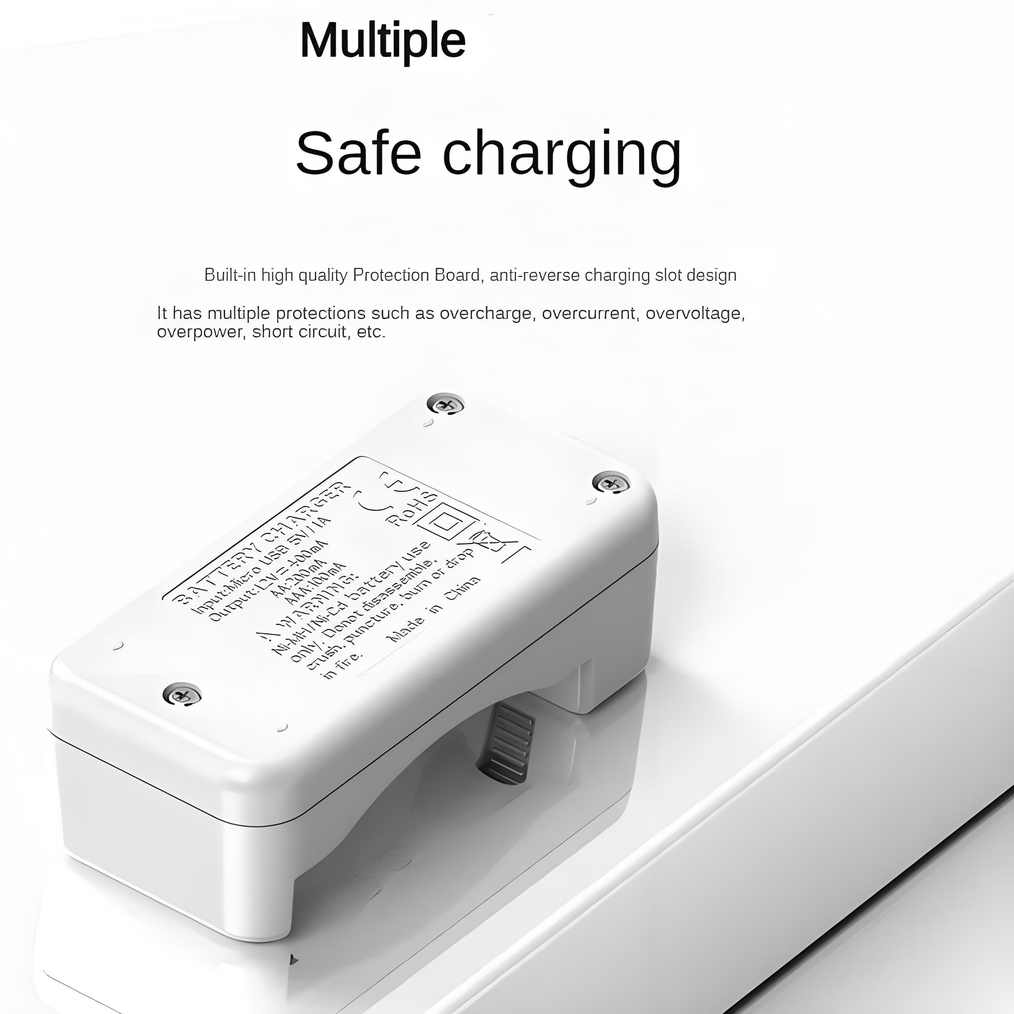 Set incarcator baterii AA/AAA BESTON cu 2 sloturi si 2 baterii AAA ...